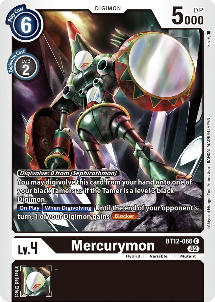 Mercurymon - Across Time (BT12) - Slide Gaming